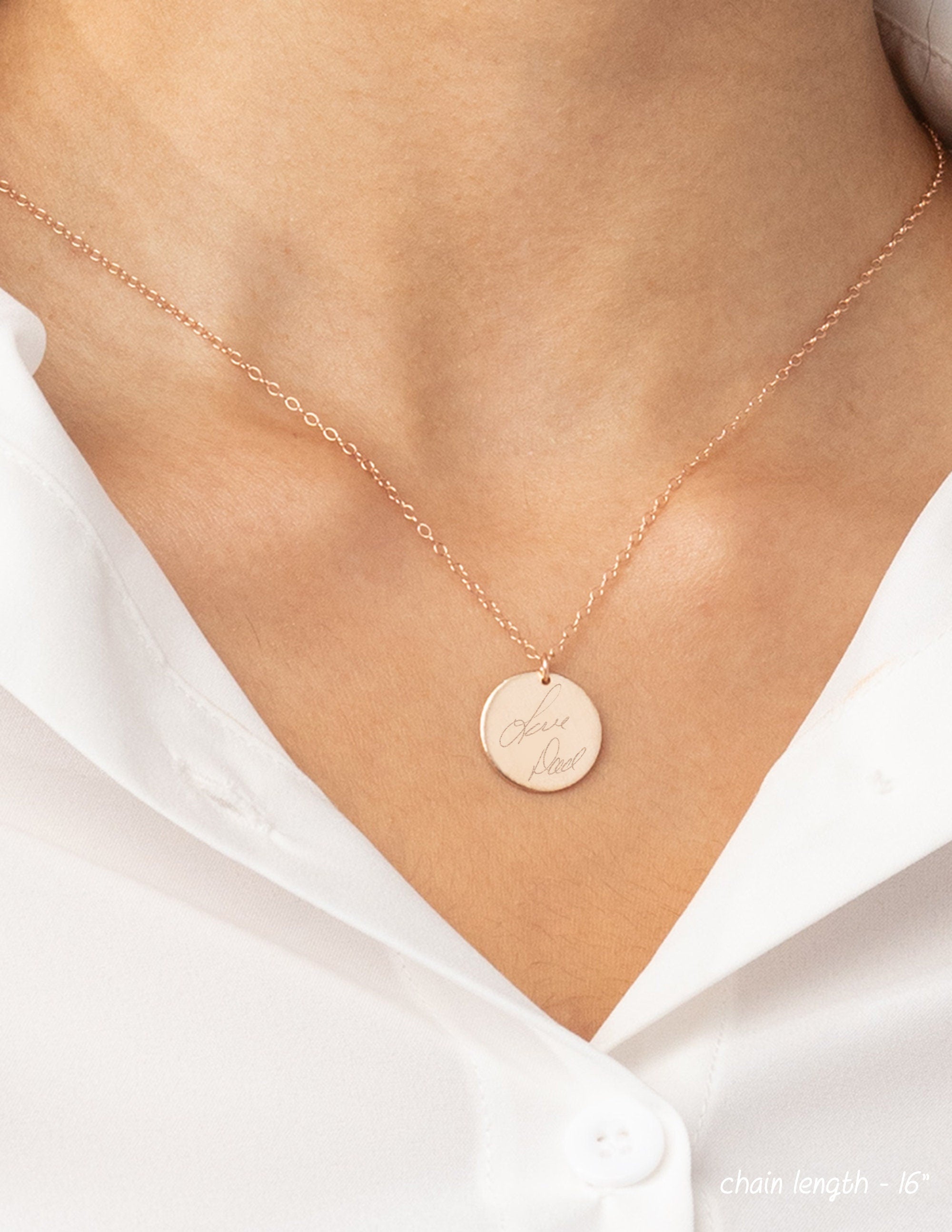 Personalized handwriting jewelry store